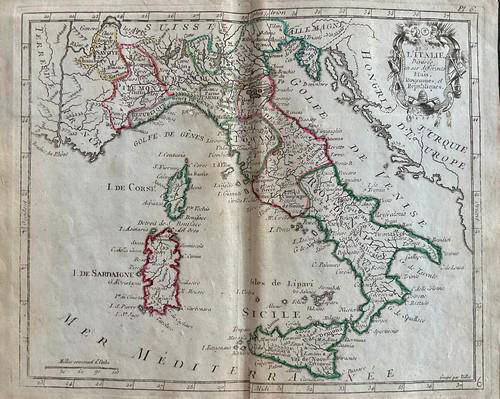 Pre unification Italy. 1780, by J. de la Porte, Paris - Jan 18, 2022 ...