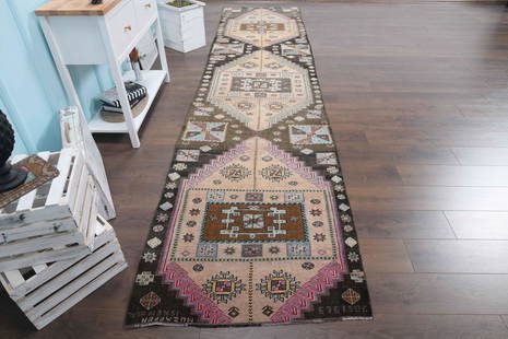 3'2x12'1 Ft Long Turkish Runner 3x12
