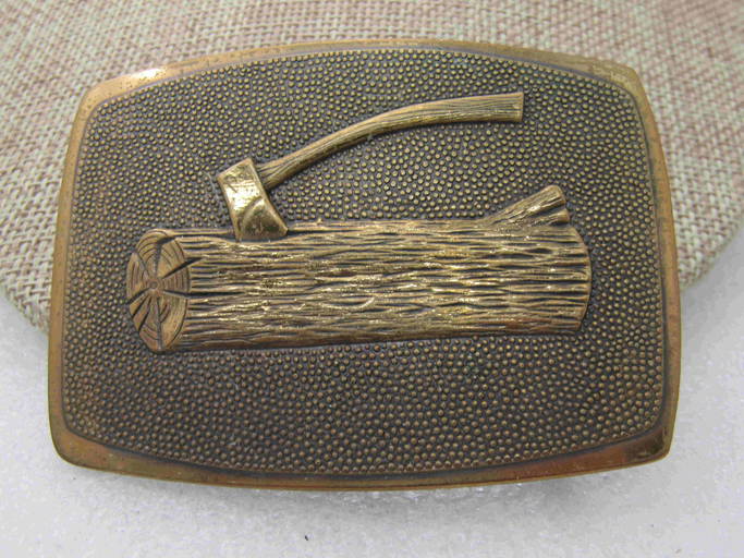 Vintage Bsa Scouting Wood Badge Buckle , 1.5" Belt