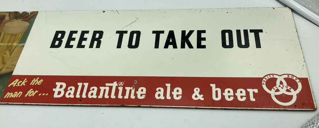 VINTAGE 1955 BALLANTINE ALE SIGN ADVERTISING BEER SIGN - Feb 24, 2022 ...