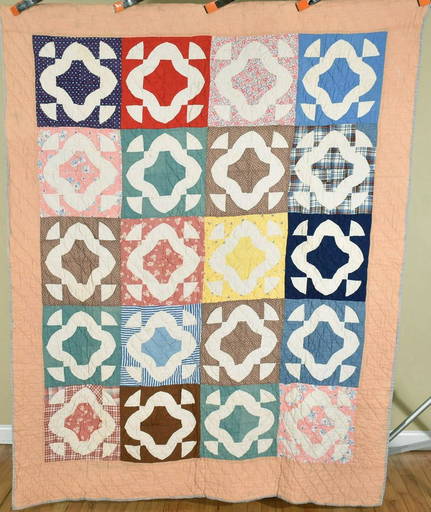 Colorful 30's "Mohawk Trail" Quilt (#0024) on Feb 24, 2022 | Jasper52 in NY