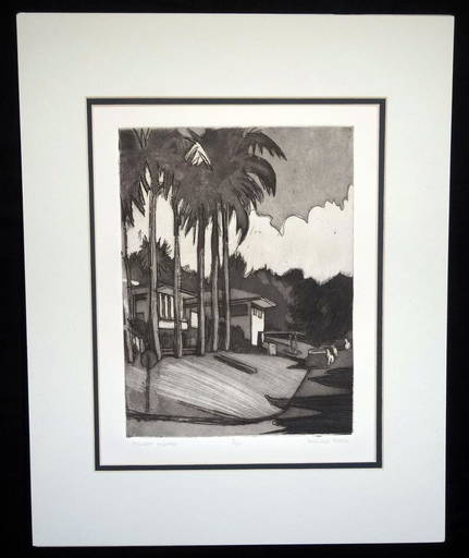 Hawaii Etching Manoa Road, Oahu Nicholas Black (bla)