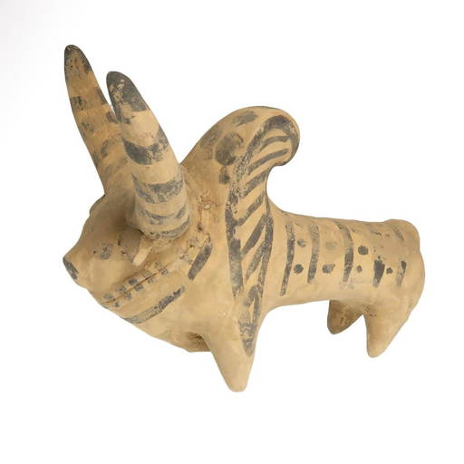 Indus Valley, Mohenjo Daro, Bichrome Terracotta Zebu Bull, C. 2400 2300 B.c.