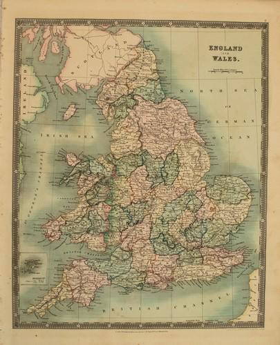 1831 Teesdale Map of England and Wales -- England and Wales (#0001) on ...