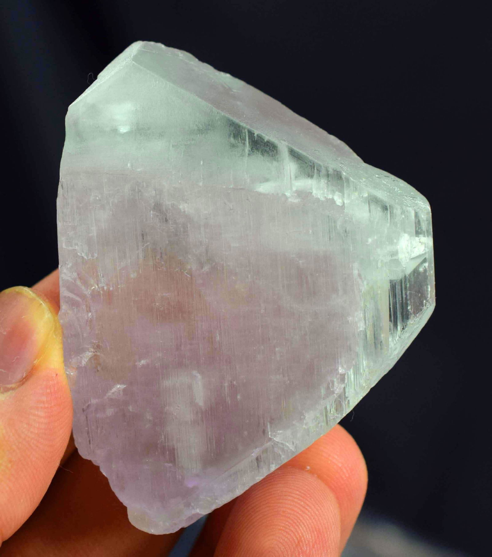 Bi Color Kunzite Spodumene Crystal V Shape Double Terminated Natural 63 ...
