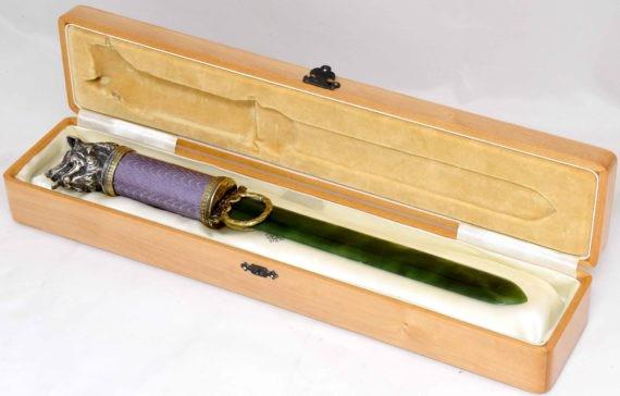 Nephrite jade paper knife, silver - Mar 30, 2022 | Jasper52 in NY