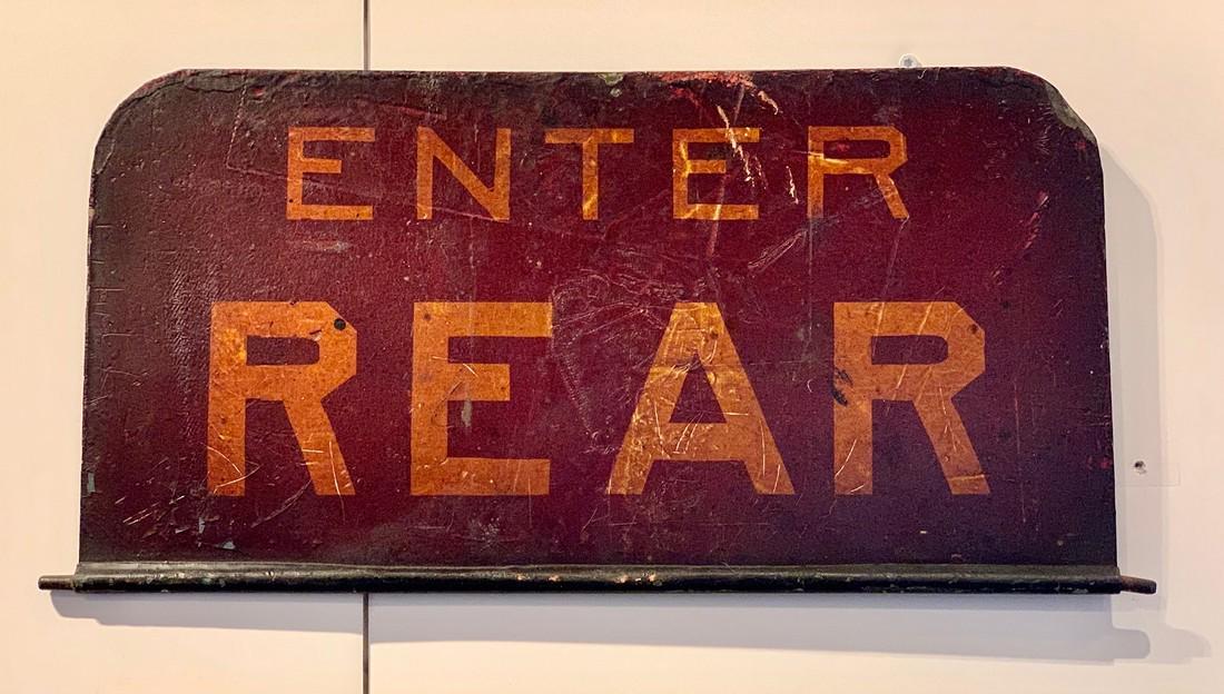 ENTER REAR early 20th c Industrial Sign (#0065) on Apr 28, 2022 ...
