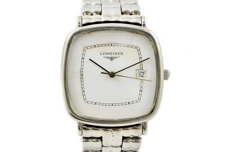 Vintage Longines Classic Quartz Stainless Steel Midsize Watch