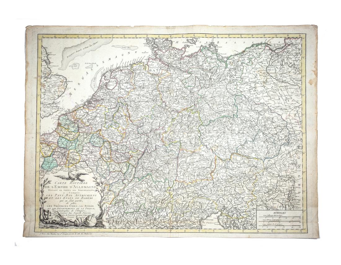 Bechler's Map Of The German Empire 1874