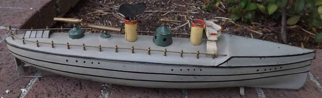 Carette Torpedo Boat, Made In Germany In The 1930s, Large Windup (40 Cm ...