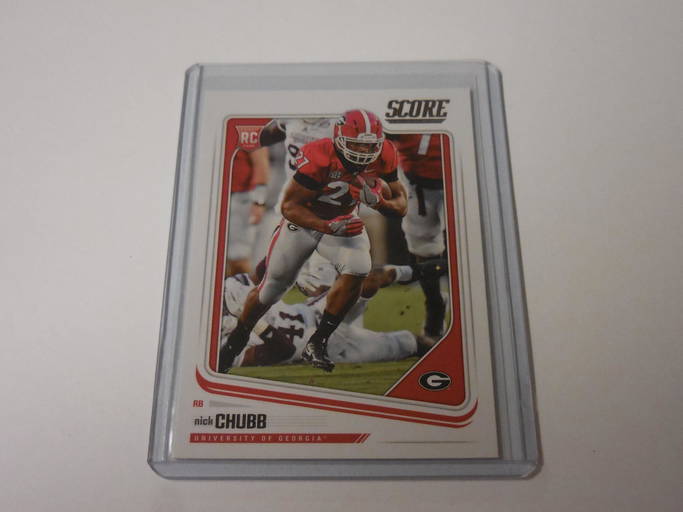 2018 SCORE NICK CHUBB ROOKIE CARD - May 10, 2022 | Jasper52 in NY