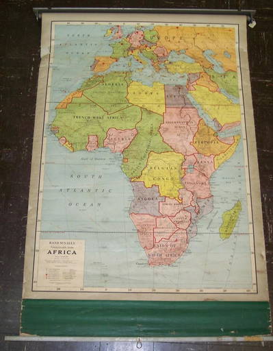 Rand, Mcnally Commonwealth Series Africa... Sinusoidal Projection...