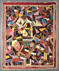 Antique Crazy Quilt, Silk and Velvet, c.1875-1890 - May 26, 2022 ...