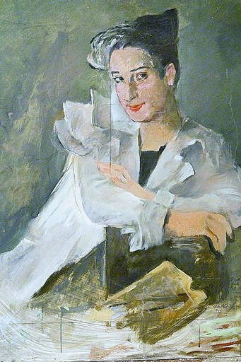 Georg Walter Rössner (1885 1972), Portrait Of Mrs Yvonne Santiago. Oil ...