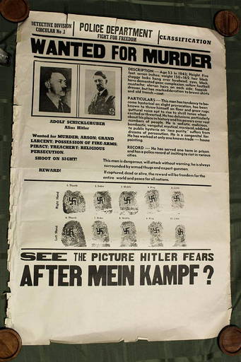 Mein Kampf "Wanted! For Murder, for Kidnapping, for Theft and for Arson ...