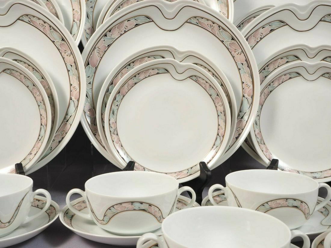 Super Rare Dinner Set Kaiser Tivoli Domino West Germany Plate Soup Bowl