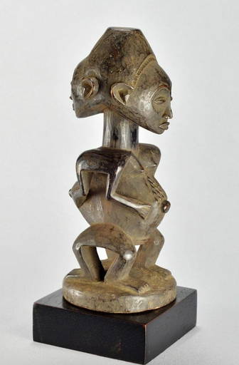 Superb Hemba Kabeja Figure Janus Statue Congo Drc African Tribal Art 1498