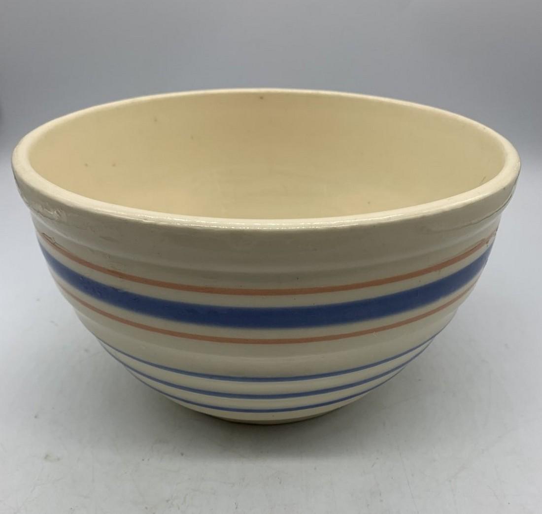 McCoy Pink and Blue Beehive Striped Mixing Bowl E19 - Jul 07, 2022 ...