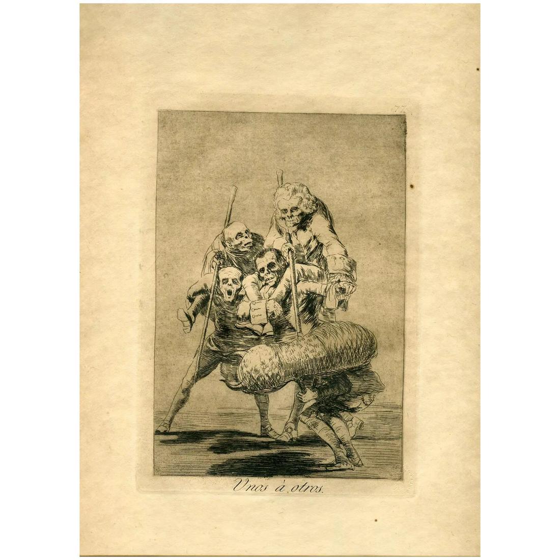 Goya Etching. The Caprices, 1937 Edition. Plate 77 'what One Does To ...