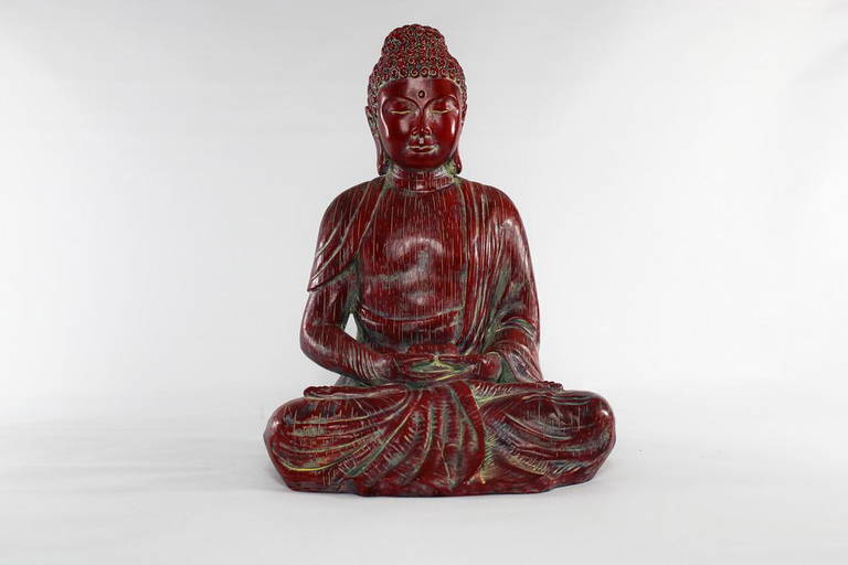 Red Buddha Statue