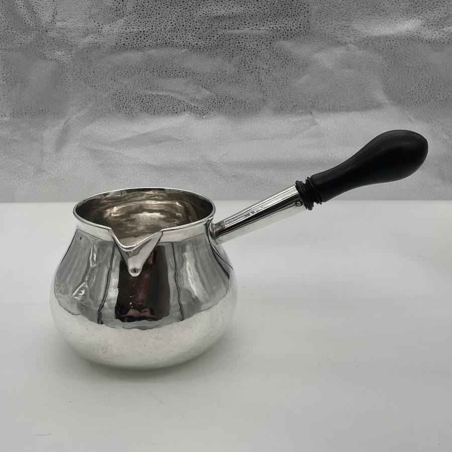 Early 18th Century Antique George Ii Sterling Silver Large Brandy Pan ...