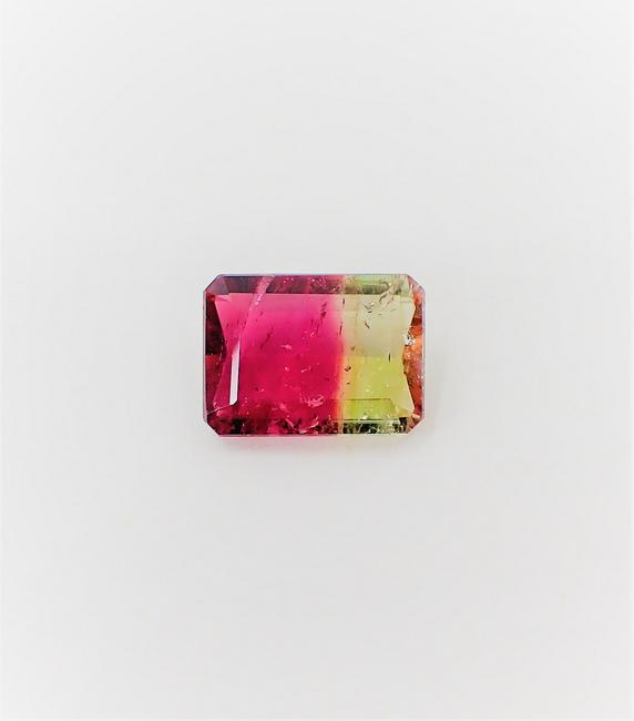 Bi Color Tourmaline Certified 4.31 Ct