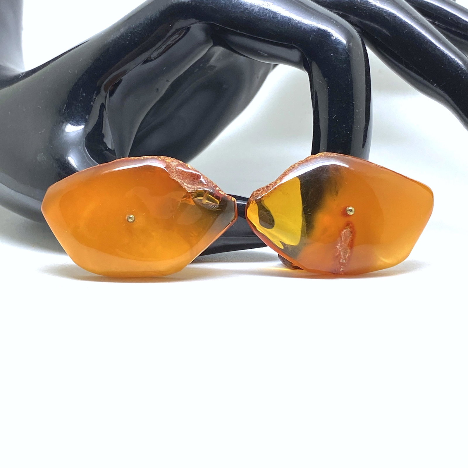 Unique And Grand Amber Cufflinks