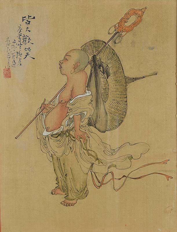 19c Chinese PAINTING on silk BUDDHIST MONK - Sep 13, 2022 | Jasper52 in NY