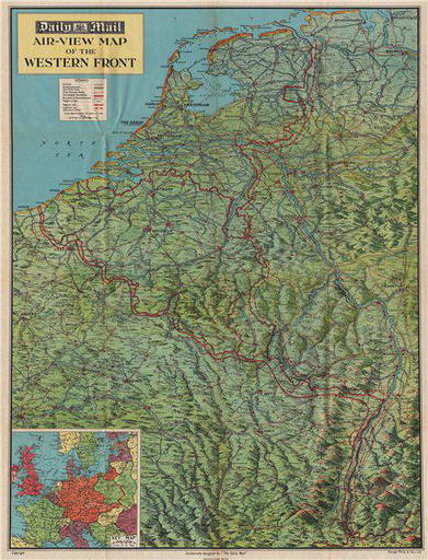 Ww2 'western Front' In 1940. Bird's Eye View Before Invasion Of France ...