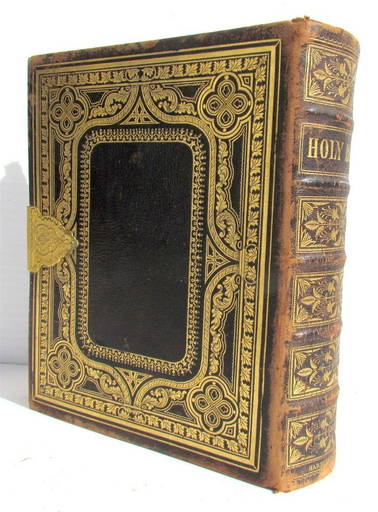 1872 Bible Illustrated Antique Americana Philadelphia Decorative Folio