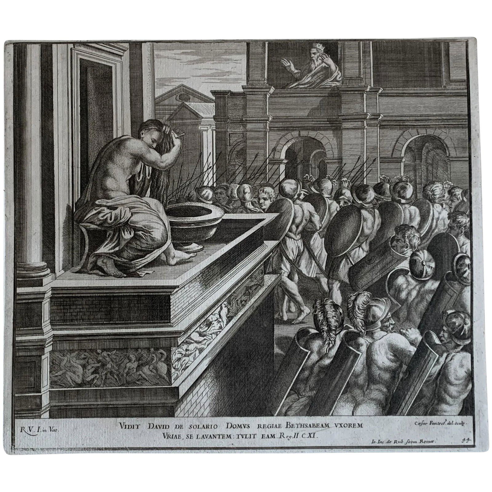 Raphael Bible. David saw Bathsheba while she was bathing. 1674 - Oct 11 ...