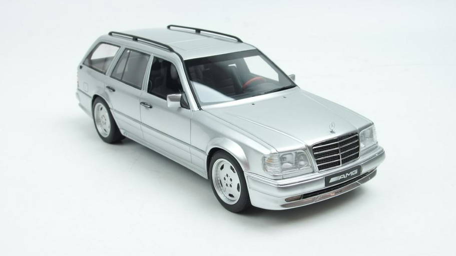 Otto Mobile Mercedes Benz S124 Amg E36 Brilliant Silver 1:18