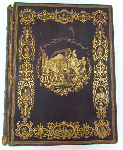 Bible By Alexander Fletcher Massive Folio Antique 19th Century Illustrated