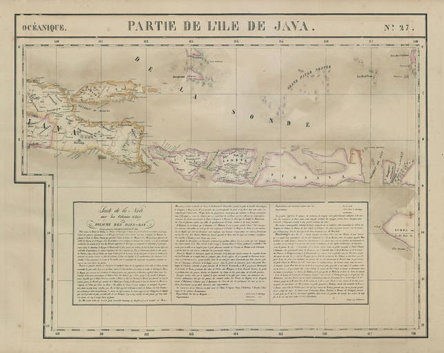 Océanique. Partie De L'ile De Java #27 Bali Lombok Sumbawa Vandermaelen ...