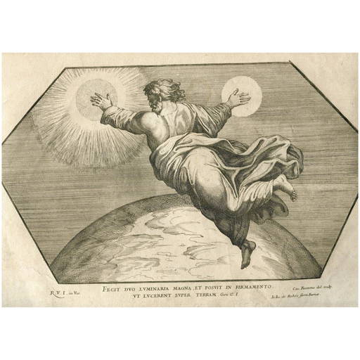 Raphael Bible. The Creation, Light Was Created. 1674