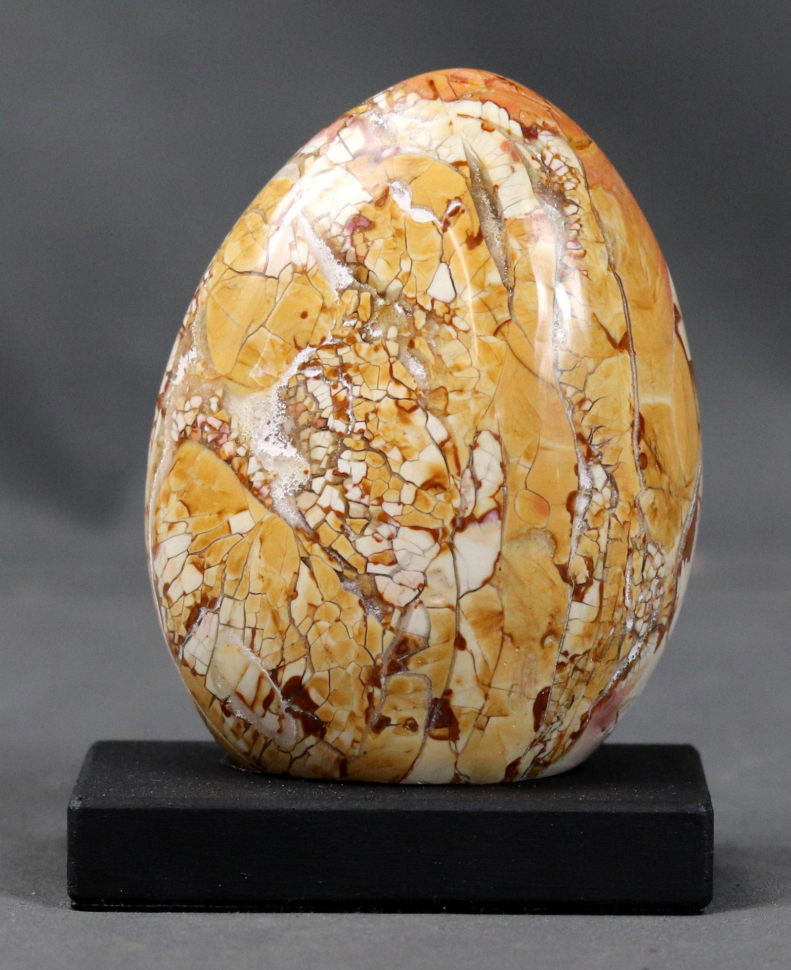 Outstanding polychrom jasper on elegant wood base - Nov 16, 2022 ...
