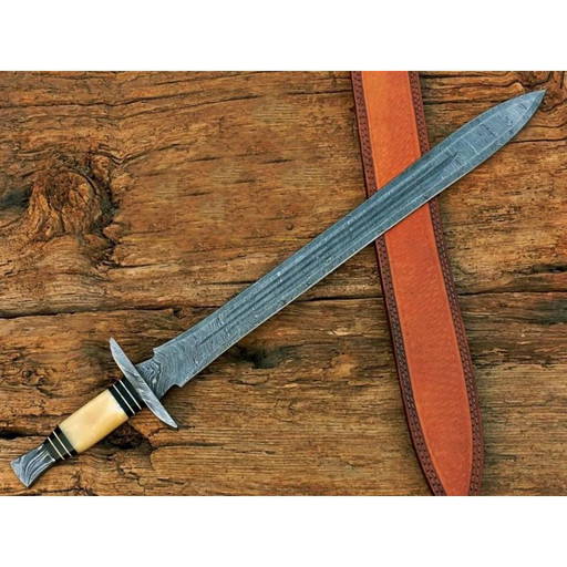 Everyday carry damascus steel sword bone wood glaive - Nov 22, 2022 ...