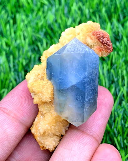 Celestine Specimen, Natural Blue Color Celestine Crystal On Matrix From ...