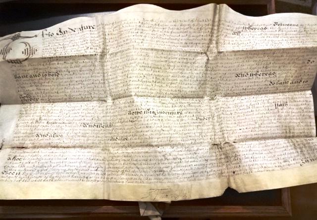 1649 English Vellum Deed Viscount Montagu Surrey