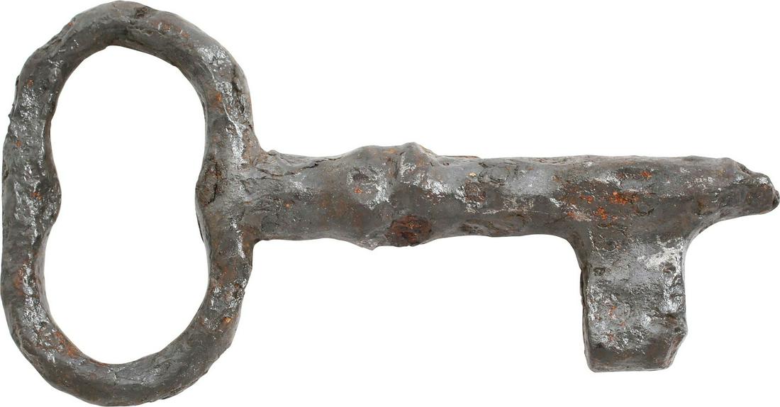 Medieval Iron Key, 10th 15th Century Ad