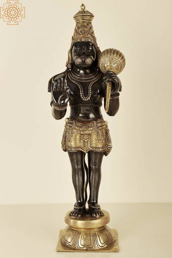 21" Sankat Mochan Hanuman Ji | Hanuman | Brass Statue | Handmade | Made ...