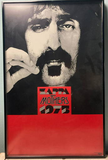 1975 Frank Zappa Mothers Advertising Poster Discreet Records Framed ...