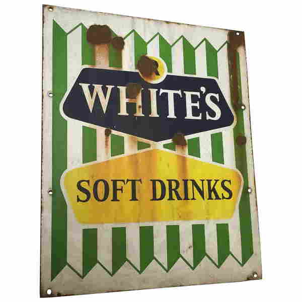 Collectible Mid Century Lemonade Soft Drinks Advertising Enamel Wall ...
