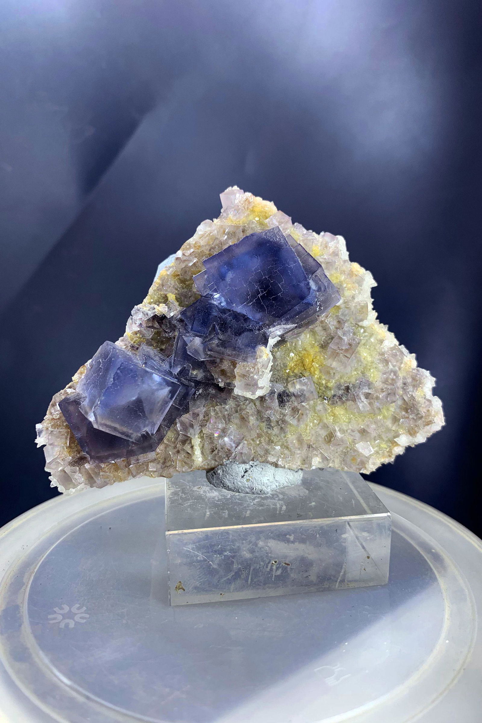 Beautiful Bluish Fluorite Crystal Specimen From Baluchistan, Cubic ...