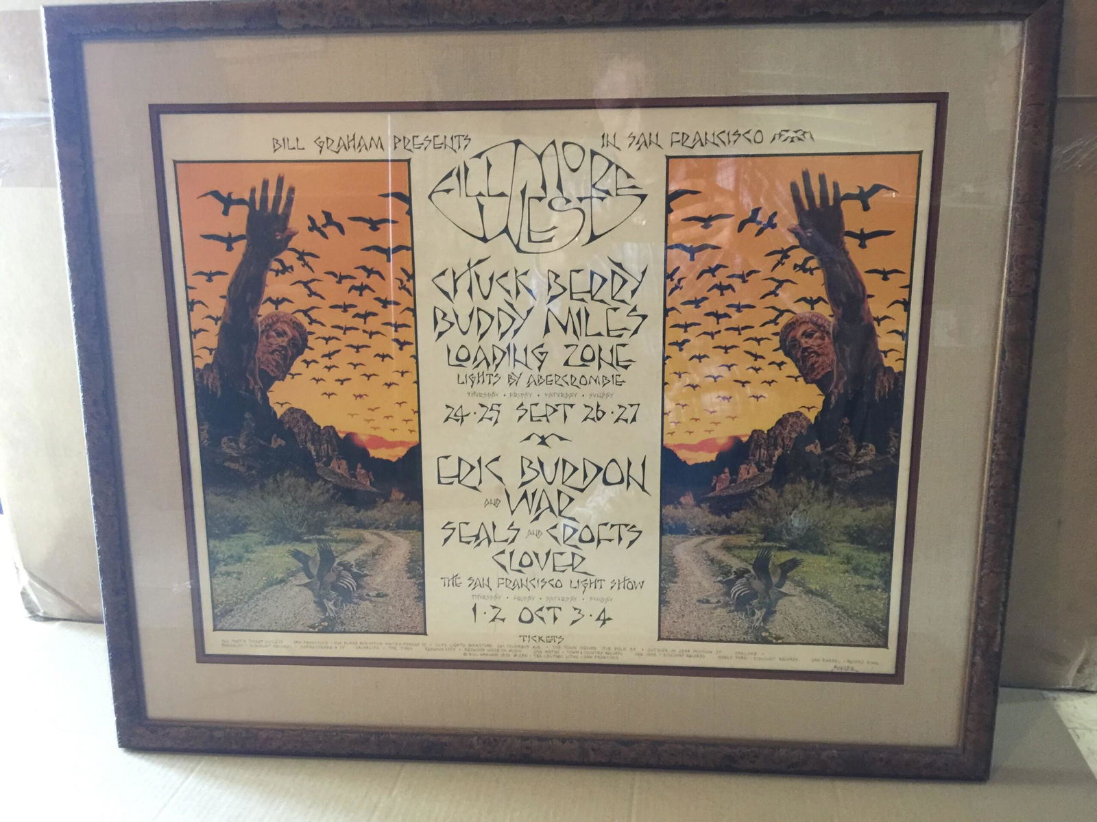 Chuck Berry Seals, Croft Fillmore West (1970) Us Music Advertising ...