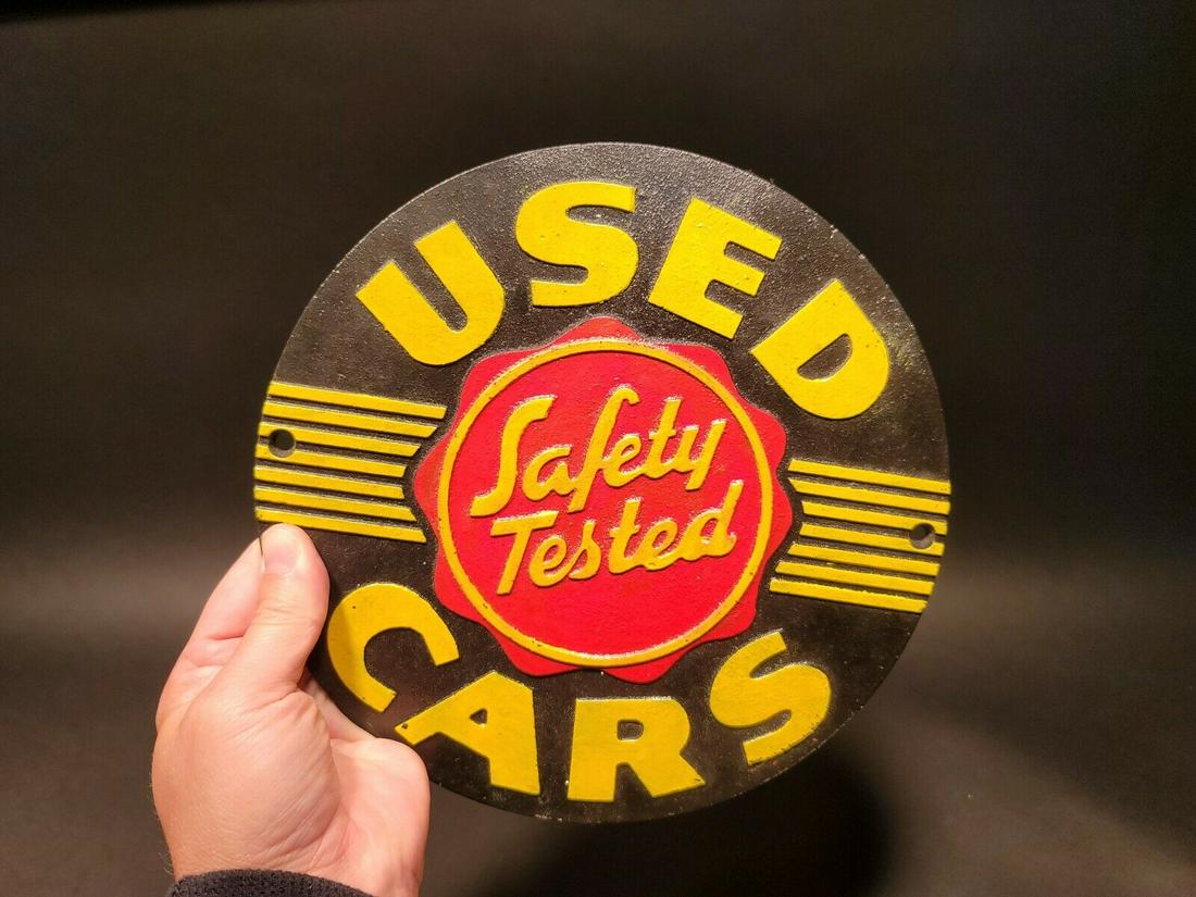 Cast Iron Used Car Sign