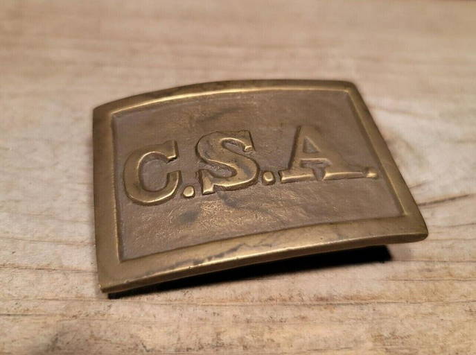 Civil War CSA Belt Buckle Puppy Paw 3 Prong Lead Brass (#0085) on Jan ...