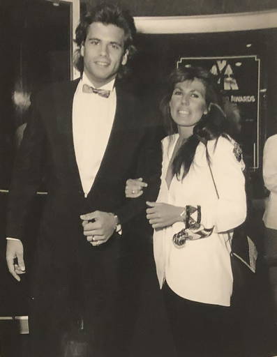 Lorenzo Lamas And Publicist Michele Smith 1983