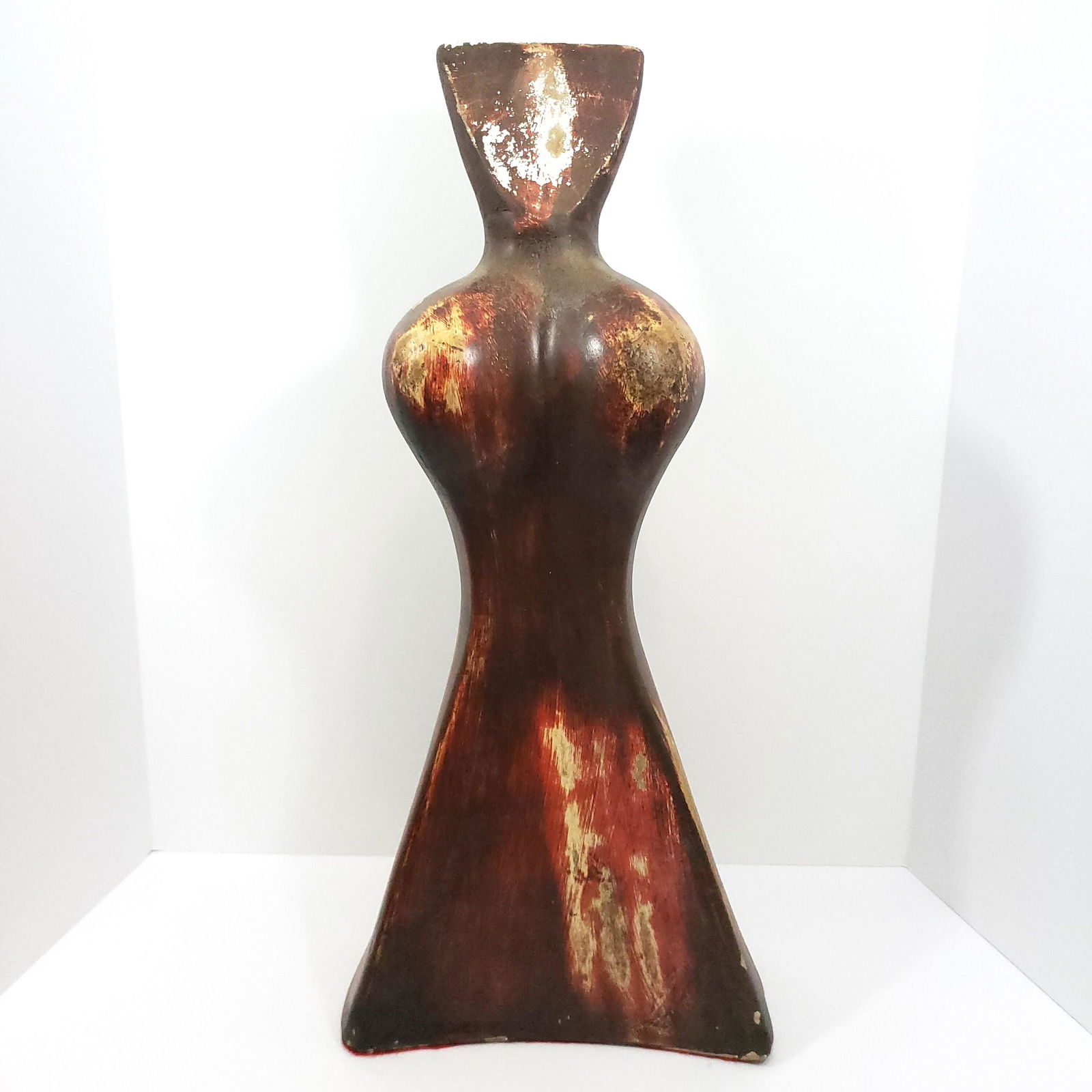 Vintage Contemporary Blank Face Torso Bust Sculpture MCM Art Deco ...