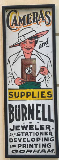 Advertising Sign By Ithaca Sign Works: "cameras And Supplies Burnell ...